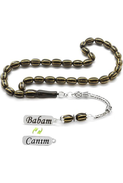 Co Cadeaux 925 Ayar Gümüş Canım Babam Püsküllü Pirinç Işlemeli Kapsül Kesim Rus Oltu Tesbih Co Cadeaux 925 Ayar Gümüş Canım Babam Püsküllü Pirinç Işlemeli Kapsül Kesim Rus Oltu Tesbih