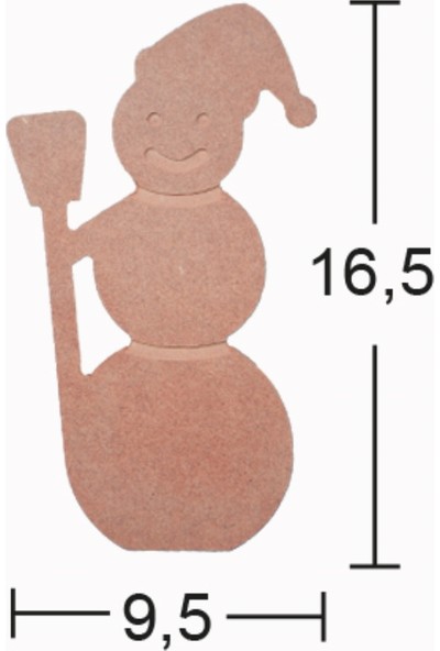 H126 Kardan Adam Biblo, 18MM Figüratif Ahşap Obje H126 Kardan Adam Biblo, 18MM Figüratif Ahşap Obje