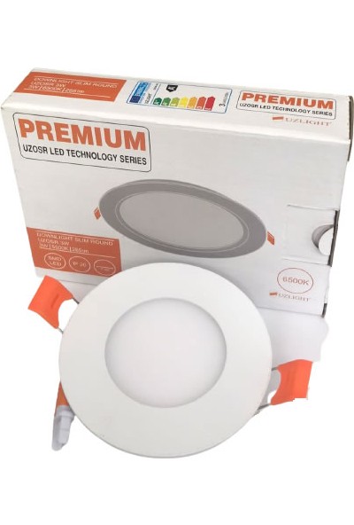 Uzlight 5 Adet 3W LED Spot Beyaz Işık 6500K 285 Lümen Uzlight Uzlight 5 Adet 3W LED Spot Beyaz Işık 6500K 285 Lümen Uzlight
