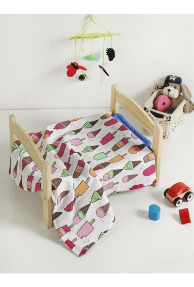 Denizli Concept Cornetto Muslin Örtü 120X120 Denizli Concept Cornetto Muslin Örtü 120X120