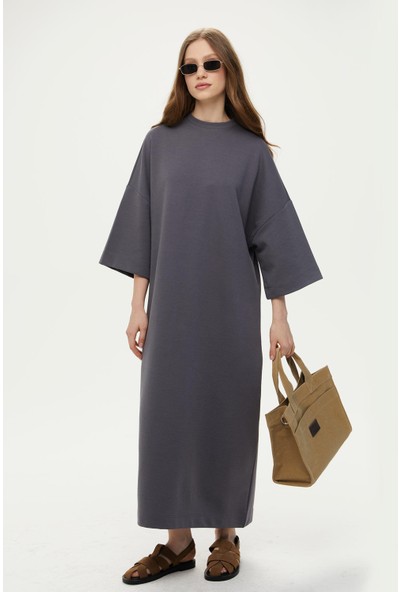 Manuka Sweat Elbise Antrasit