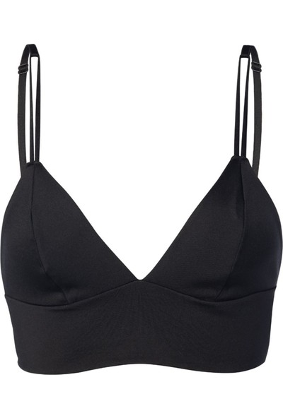 Siyah Kadın Sütyen Balensiz Scuba Spor Büstiyer