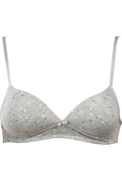 Gri Yıldız Genç Kız Çocuk Alıştırma Sütyeni Ilk Sütyen