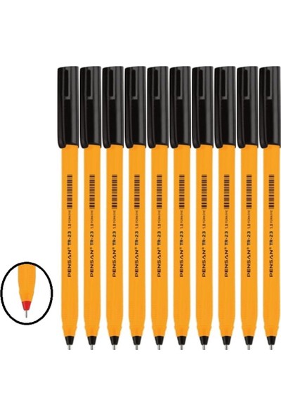 Pensan Siyah Tükenmez Kalem Tr 23 Üçgen Gövde 1.00 mm Uç 10 Adet Pensan Tükenmez Kalem Siyah 10 Adet Pensan Siyah Tükenmez Kalem Tr 23 Üçgen Gövde 1.00 mm Uç 10 Adet Pensan Tükenmez Kalem Siyah 10 Adet