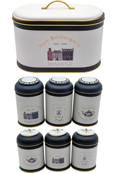 Evle ERB01V3 Oval Ekmek Kutusu 7 Li Set, Azura