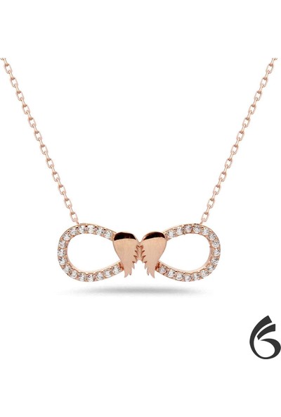 Else Silver Kanatlı Gümüş Sonsuzluk Kolye