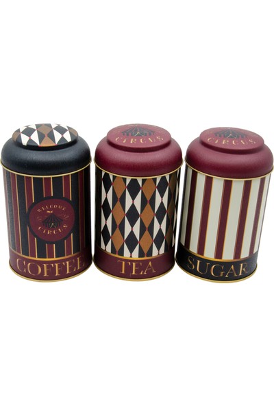 Evle ERB04T8 Silindir Saklama Kabı Ø105 3 Lü Set, Circus
