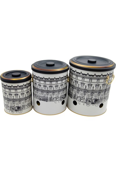 Evle ERB29T9 Patates-Soğan-Sarımsak Saklama Kabı 3 Lü Set, City Evle ERB29T9 Patates-Soğan-Sarımsak Saklama Kabı 3 Lü Set, City