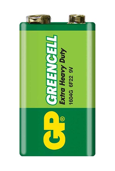 GP 1604G-B Greencell 9 Volt Pil 10'lu Paket
