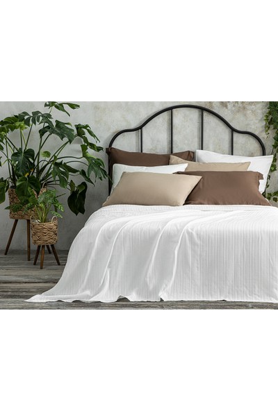 English Home Chain Rope Jakarlı Çift Kişilik Pike Beyaz 200 x 220 cm English Home Chain Rope Jakarlı Çift Kişilik Pike Beyaz 200 x 220 cm