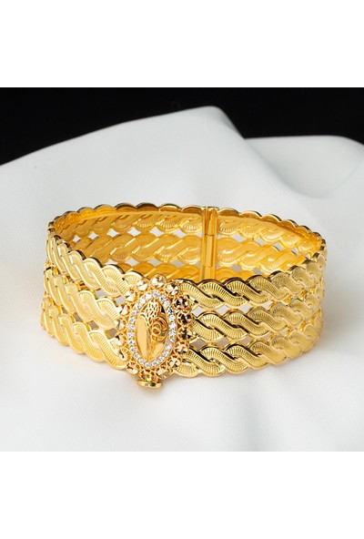 Bilezikci Tuğralı 22 Ayar Altın Bileklik