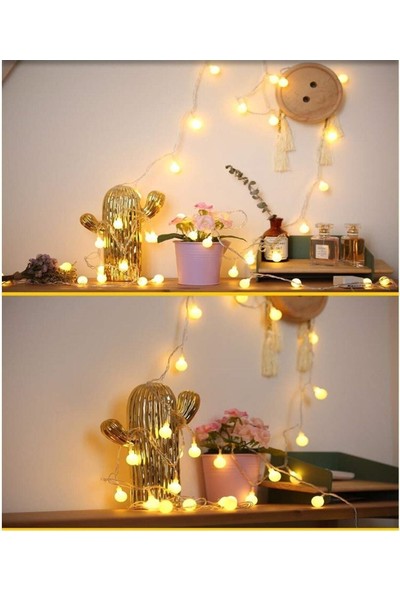 3 Metre 20' Li LED Işıklı Ampul Top Dizeleri 3 Metre 20' Li LED Işıklı Ampul Top Dizeleri