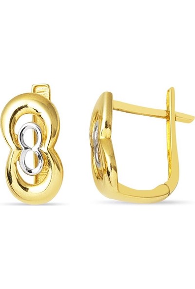 Bilezikci Sonsuzluk 14 Ayar Altın Kıkırdak Küpe Bilezikci Sonsuzluk 14 Ayar Altın Kıkırdak Küpe