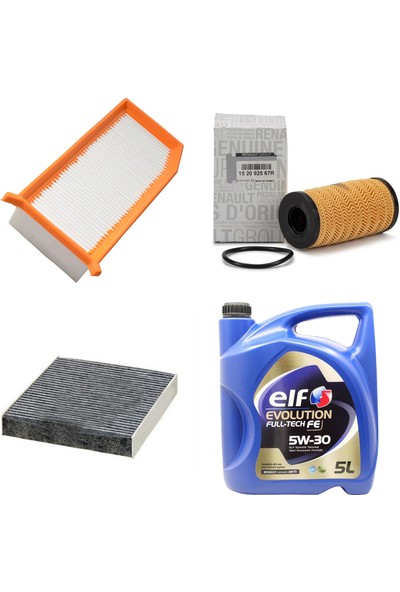 Oto Deposu Dacıa Sandero Blue 1.5 Dci Filtre Bakım Seti 95 Bg Model 2018-2020 [karbon 3+1-OTODEPOSUSET9845E]