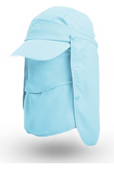 Yuekeda Çok Fonksiyonlu Güneş Şapkası Mavi (Yurt Dışından)