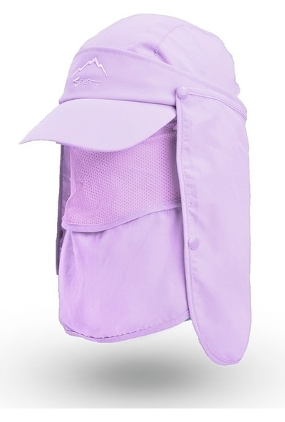 Yuekeda Çok Fonksiyonlu Güneş Şapkası Mor (Yurt Dışından)