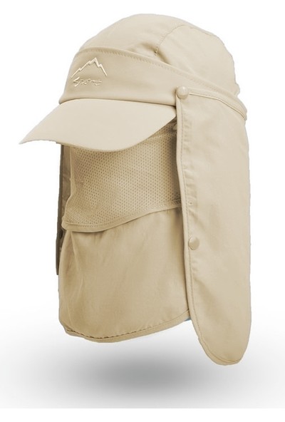 Yuekeda Çok Fonksiyonlu Güneş Şapkası Haki (Yurt Dışından)