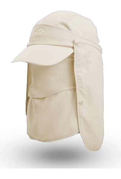 Yuekeda Çok Fonksiyonlu Güneş Şapkası Bej (Yurt Dışından)