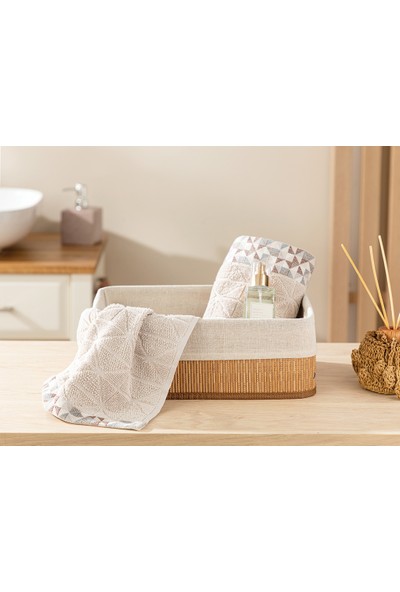 Gina Bambu Sepet 32X22X12 cm Açık Kahve