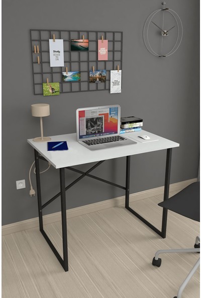 Çalışma Masası Bilgisayar Masası Beyaz 60X90