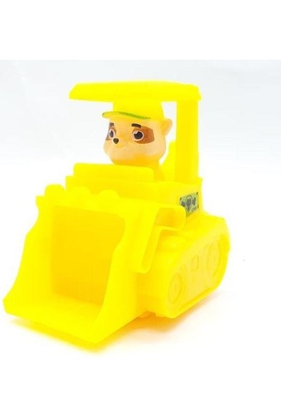 Gürkan Çek Bırak Paw Patrol Karakter Figürleri - Rubble - YN588-6 - Sarı