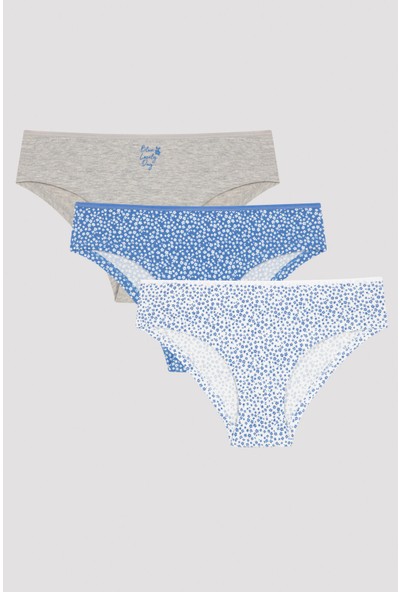 Penti Çok Renkli Blue Lovely Day 3lü Hipster Külot Penti Çok Renkli Blue Lovely Day 3lü Hipster Külot