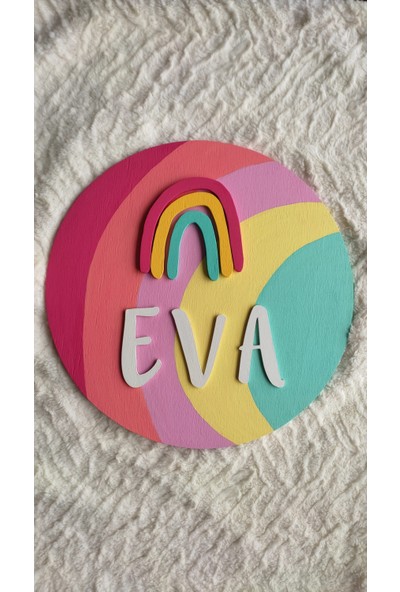 Pinky Timber Design Ahşap Kapı Süsü Isimli Ahşap Pano