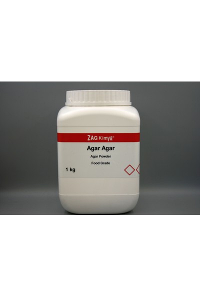 Zag Kimya Agar Agar Toz, Food Grade 1kg Zag Kimya Agar Agar Toz, Food Grade 1kg