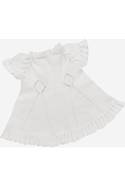 Berat Express El Örgüsü Yelek Beyaz