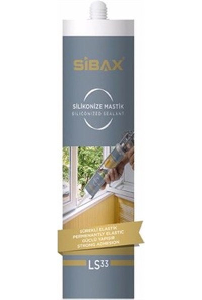 Sibax Silikonize Mastik 500 gr Beyaz Sibax Silikonize Mastik 500 gr Beyaz