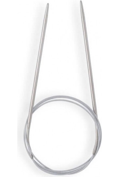 Tuhafiye Dünyası Çelik Misinalı Şiş 100 Cm<span> - </span>5.0mm