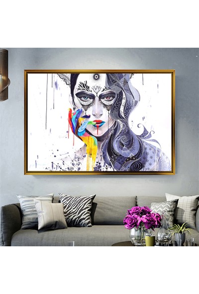 Giyense Altın Çerçeveli Duvar Tablosu 262