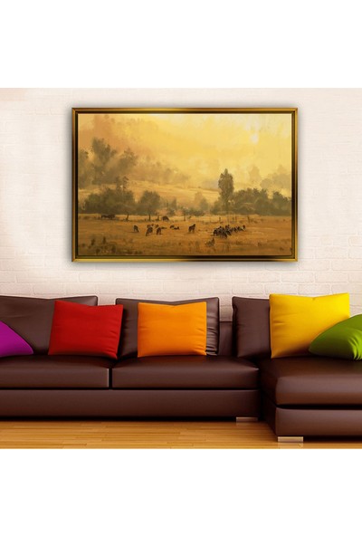 Giyense Altın Çerçeveli Duvar Tablosu 2021