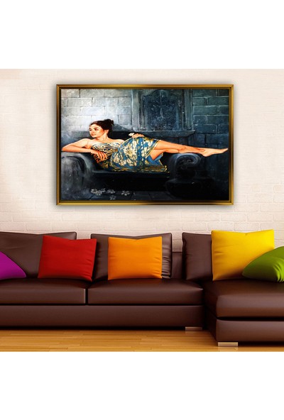 Giyense Altın Çerçeveli Duvar Tablosu 2055