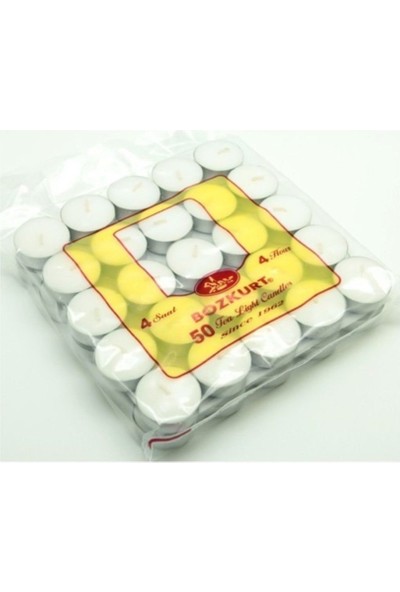 Pazariz Tealight Mum 4 Saat Yanma Garantili Beyaz 50' Li Bozkurt Pazariz Tealight Mum 4 Saat Yanma Garantili Beyaz 50' Li Bozkurt