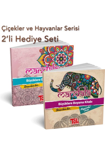 Toli Games Mandala Boyama Kitabı 2li Hediye Seti Toli Games Mandala Boyama Kitabı 2li Hediye Seti