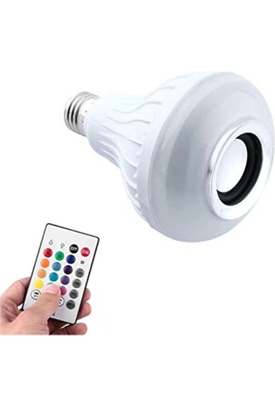 Pazariz Uzaktan Kumandalı Bluetooth/flashlı USB LED Ampül Pazariz Uzaktan Kumandalı Bluetooth/flashlı USB LED Ampül