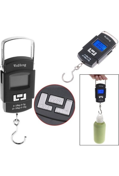 Pazariz 4 Farklı Ölçü Birimi LCD Ekran Dijital El Terazisi Kantar Pazariz 4 Farklı Ölçü Birimi LCD Ekran Dijital El Terazisi Kantar