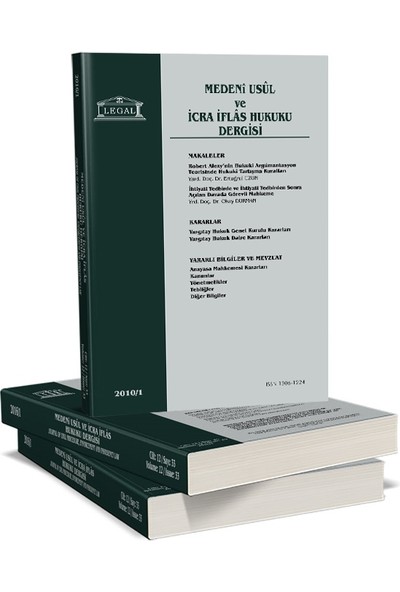 Medeni Usul ve Icra Iflas Hukuku Dergisi  2010 Yılı 1 Takım 3 Sayı Medeni Usul ve Icra Iflas Hukuku Dergisi  2010 Yılı 1 Takım 3 Sayı