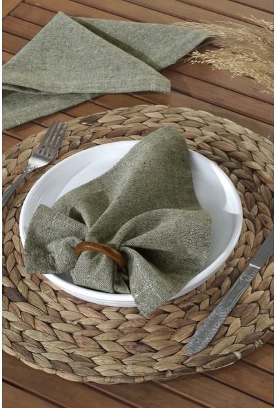 Wellstil 8'li Düz Renkli Keten Peçete 30X30 Wellstil 8'li Düz Renkli Keten Peçete 30X30