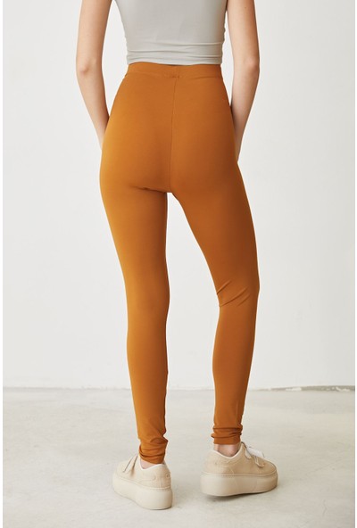 Uzun Spor Tayt-Camel