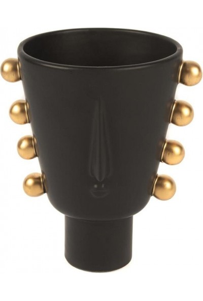 Serra Siyah Tek Vazo 19X21 cm Serra Siyah Tek Vazo 19X21 cm