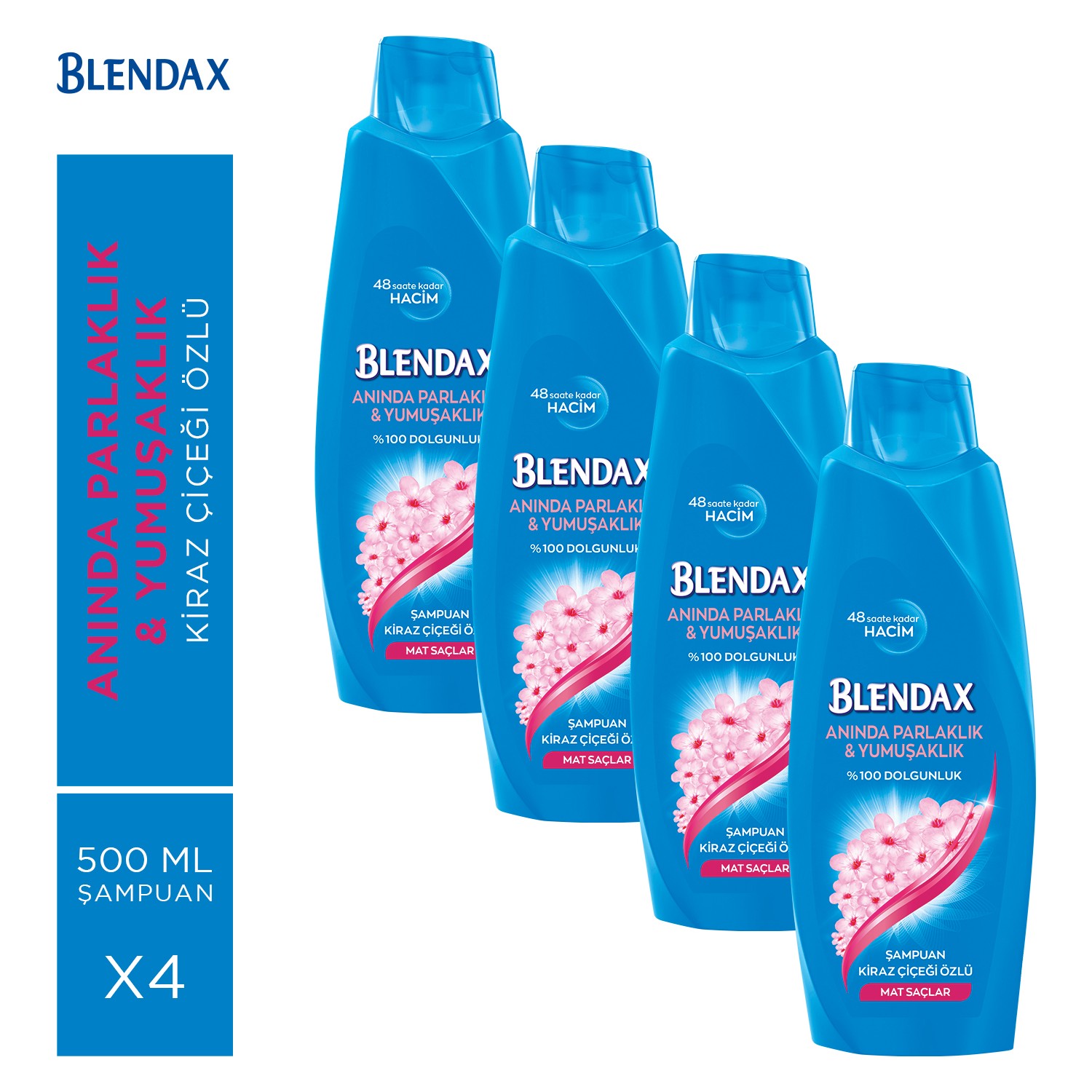 Blendax Kiraz Çiçeği Özlü Şampuan 500 Ml X 4 Adet Fiyatı