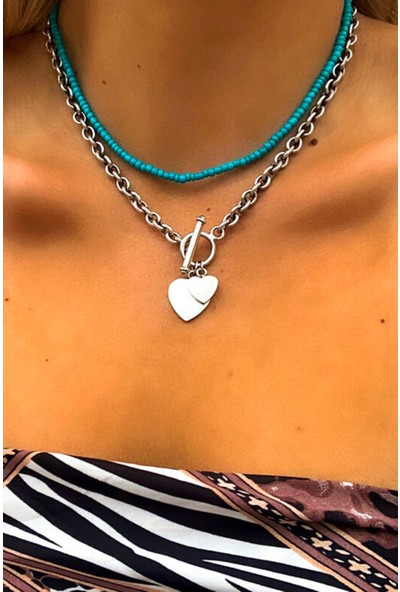 Alyones Kadın Mavi Boncuk Kolye Lotus Tarzı Alyones Kadın Mavi Boncuk Kolye Lotus Tarzı