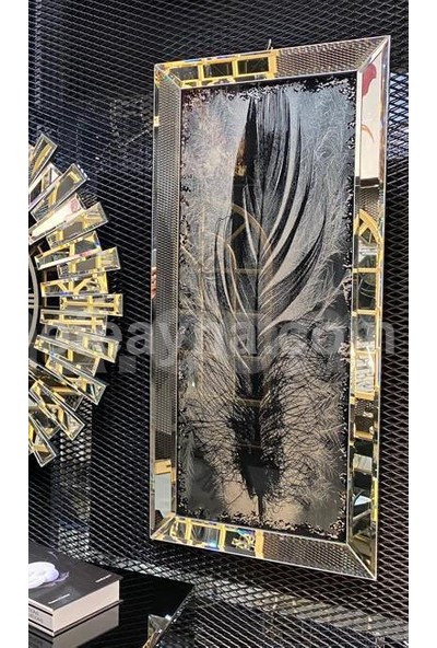 Aynalı Tüy-Gümüş Tablo-40 x 90 Cmcm Aynalı Tüy-Gümüş Tablo-40 x 90 Cmcm