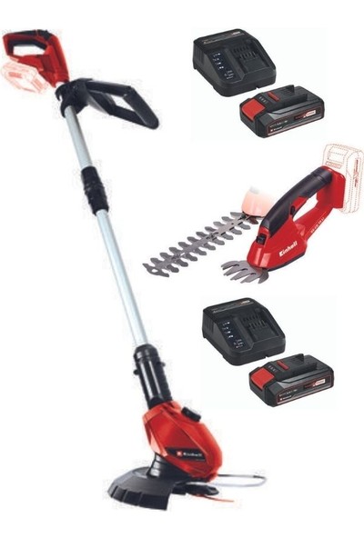 Einhell Ge-Ct 18 Li Akülü Kenar Kesme Makinesi Ge-Cg 18 Li Akülü Çim Çalı Makası 2X2.5AH Bahçe Seti Einhell Ge-Ct 18 Li Akülü Kenar Kesme Makinesi Ge-Cg 18 Li Akülü Çim Çalı Makası 2X2.5AH Bahçe Seti