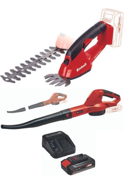 Einhell Ge-Cg 18 Li Akülü Çim ve Çalı Makası Ge-Cl 18/1 Akülü Yaprak Üfleme 1X2.5AH Bahçe Seti Einhell Ge-Cg 18 Li Akülü Çim ve Çalı Makası Ge-Cl 18/1 Akülü Yaprak Üfleme 1X2.5AH Bahçe Seti