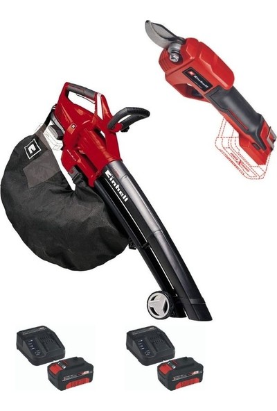 Einhell Ge-Cl 36 Li E Yaprak Toplama Üfleme Makinesi Ge-Ls 18 Dal Budama Makası 2X4.0AH Bahçe Seti Einhell Ge-Cl 36 Li E Yaprak Toplama Üfleme Makinesi Ge-Ls 18 Dal Budama Makası 2X4.0AH Bahçe Seti