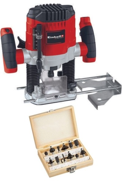 Einhell Tc-Ro 1155 E Elektrikli Dik Freze Makinesi 12 Parça Freze Ucu Seti Einhell Tc-Ro 1155 E Elektrikli Dik Freze Makinesi 12 Parça Freze Ucu Seti