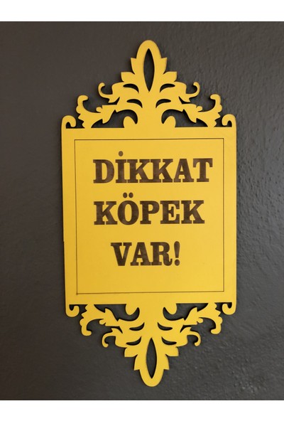Ayveda Home Ahşap Dekoratif Dikkat Köpek Var Levhası Ayveda Home Ahşap Dekoratif Dikkat Köpek Var Levhası